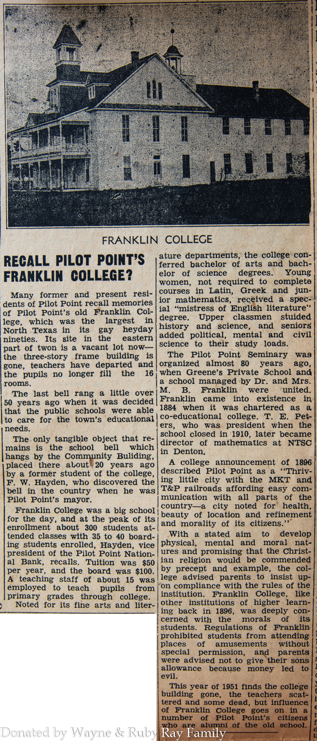 Pilot Point Historical Photo Collection