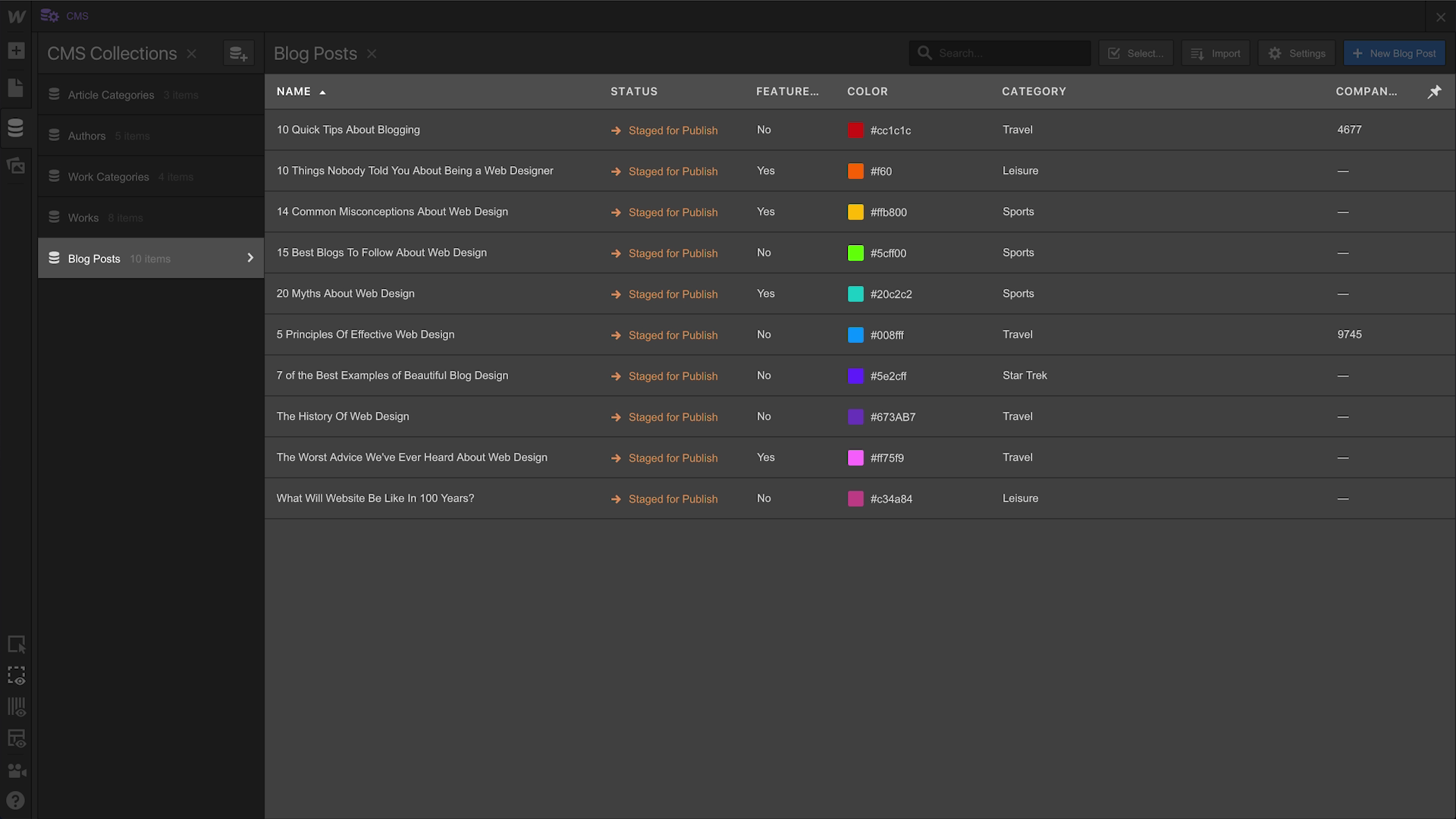 Collections | Webflow University