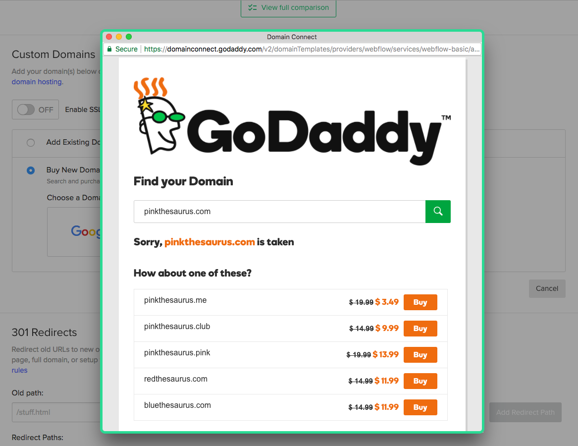 Buy a custom domain through Webflow | Webflow University