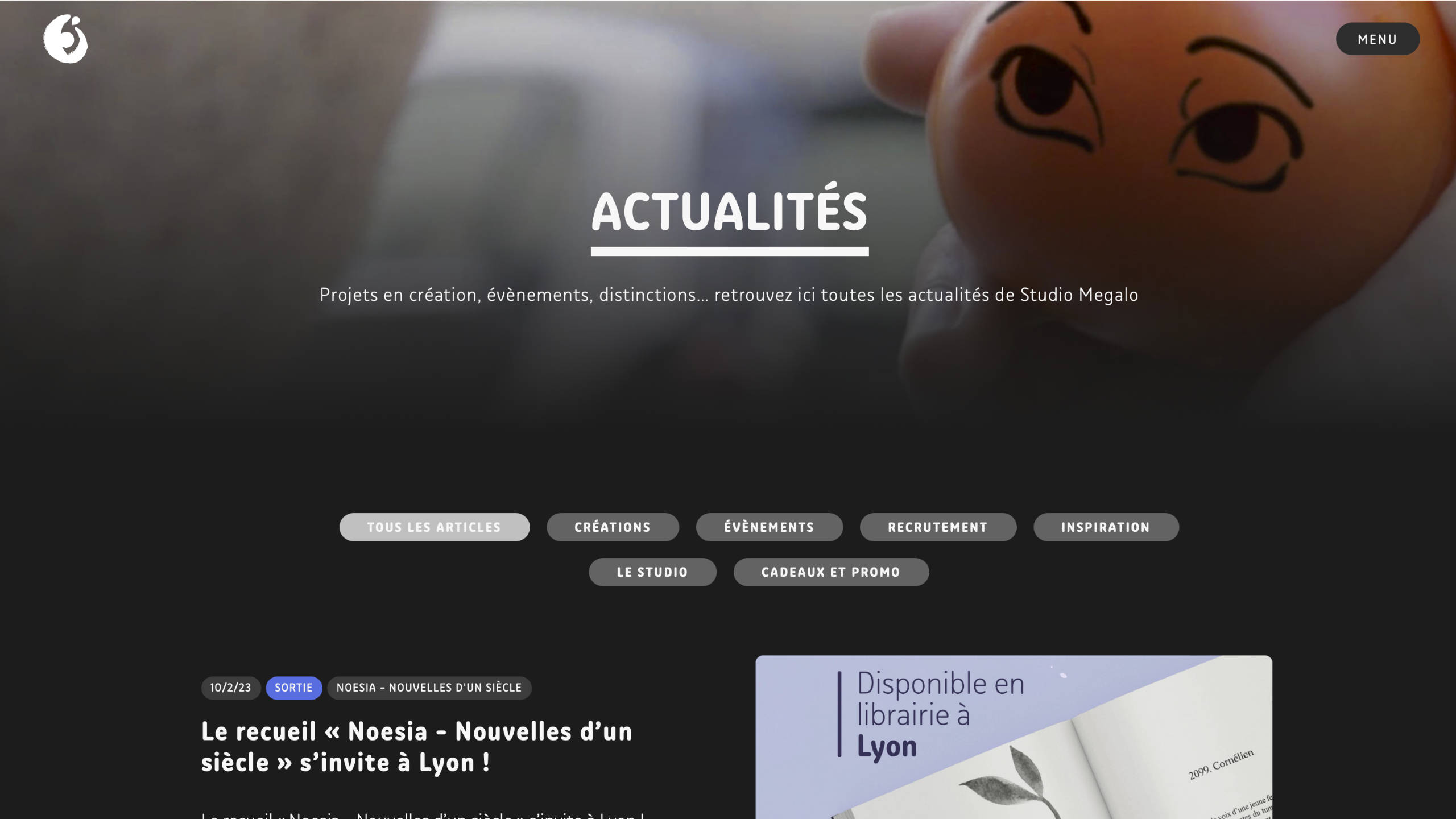 Actualités • Studio Megalo