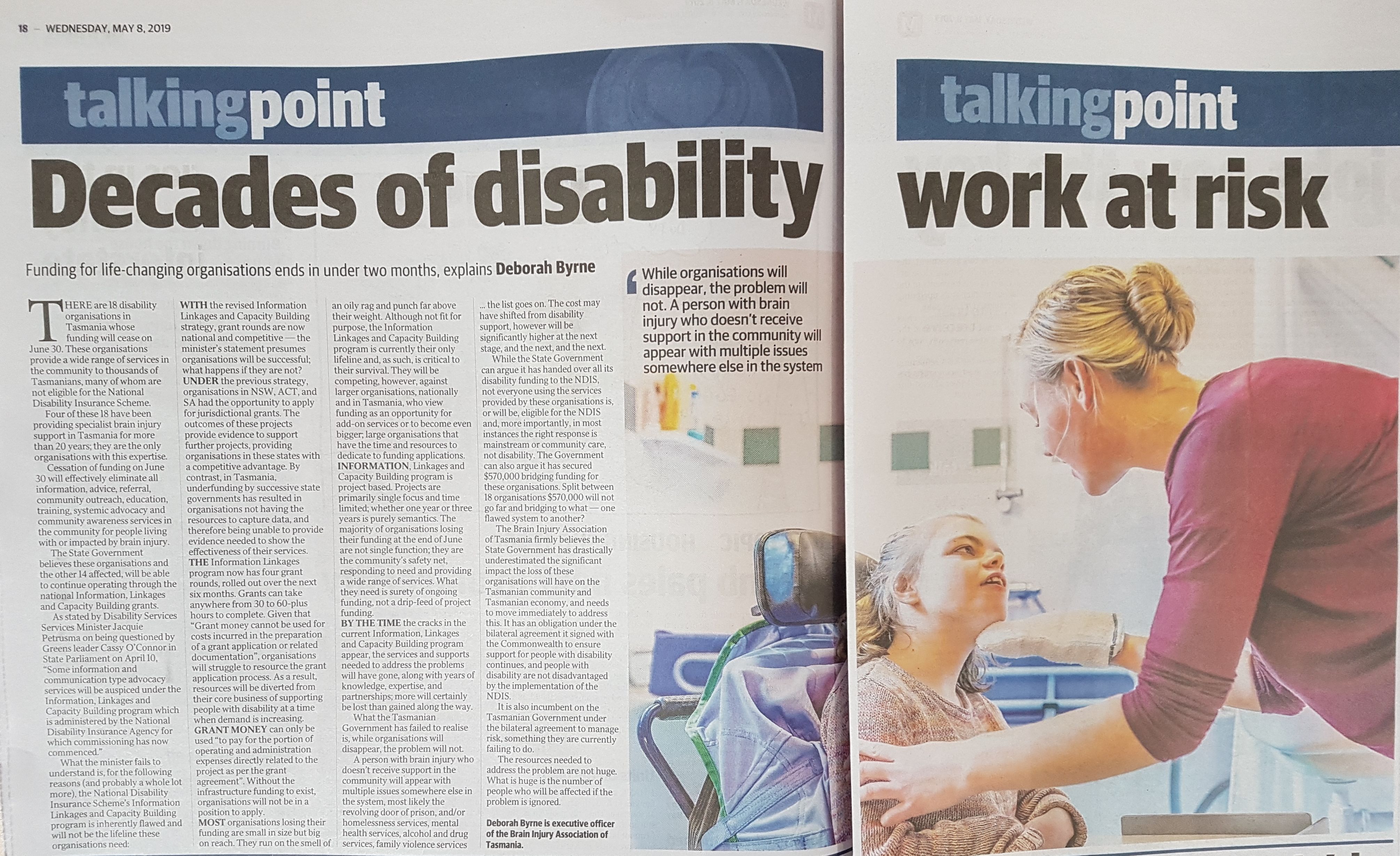 Decades of disability work at risk | BIAT News