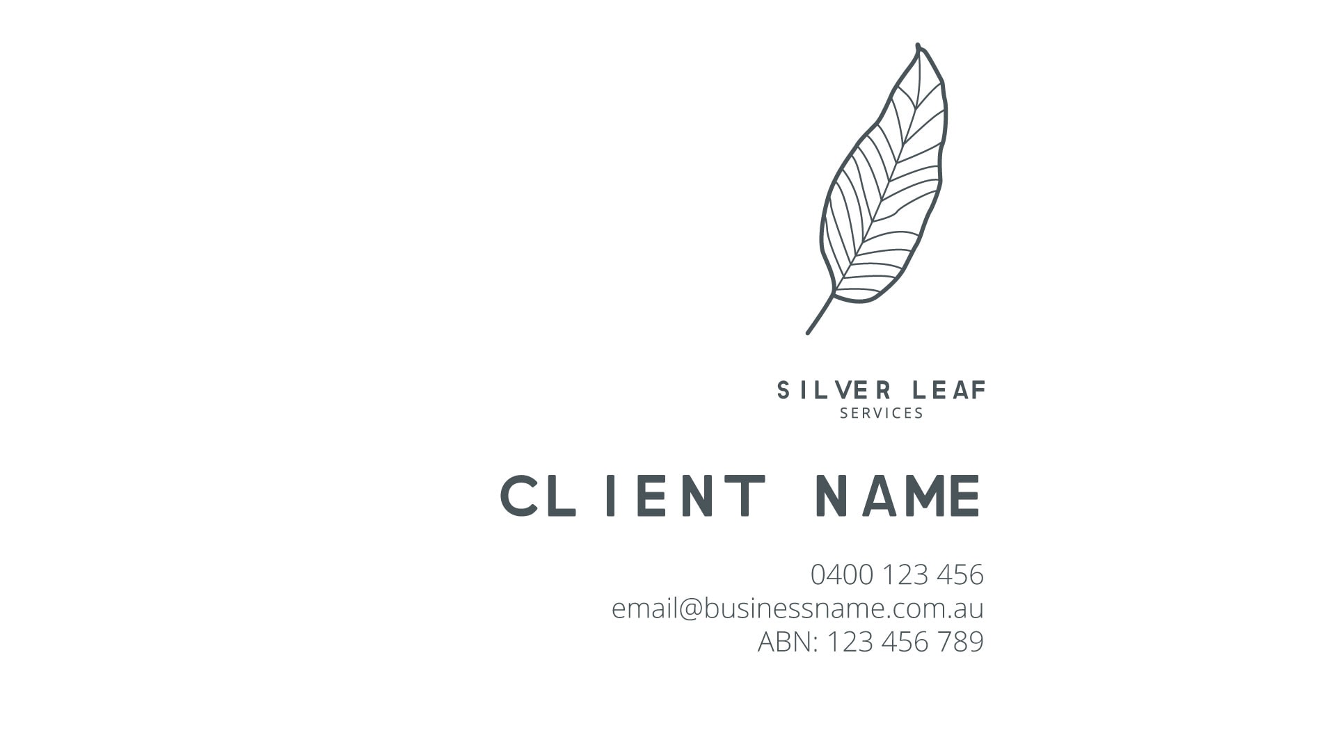 Silver Leaf Services Logo - Logo Design and Branding | Wakeford Digital