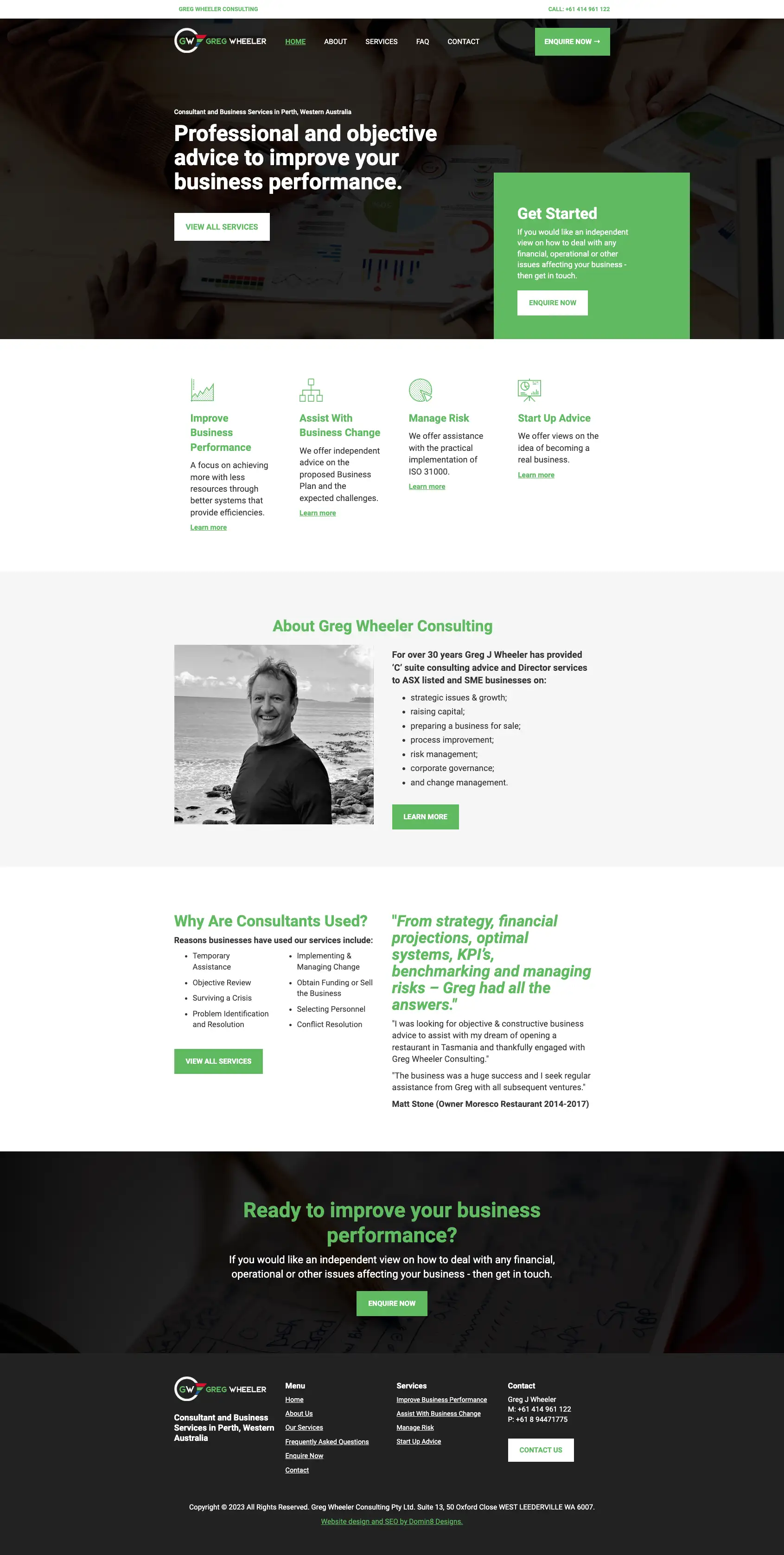 Greg Wheeler Consultancy - Website Design | Wakeford Digital