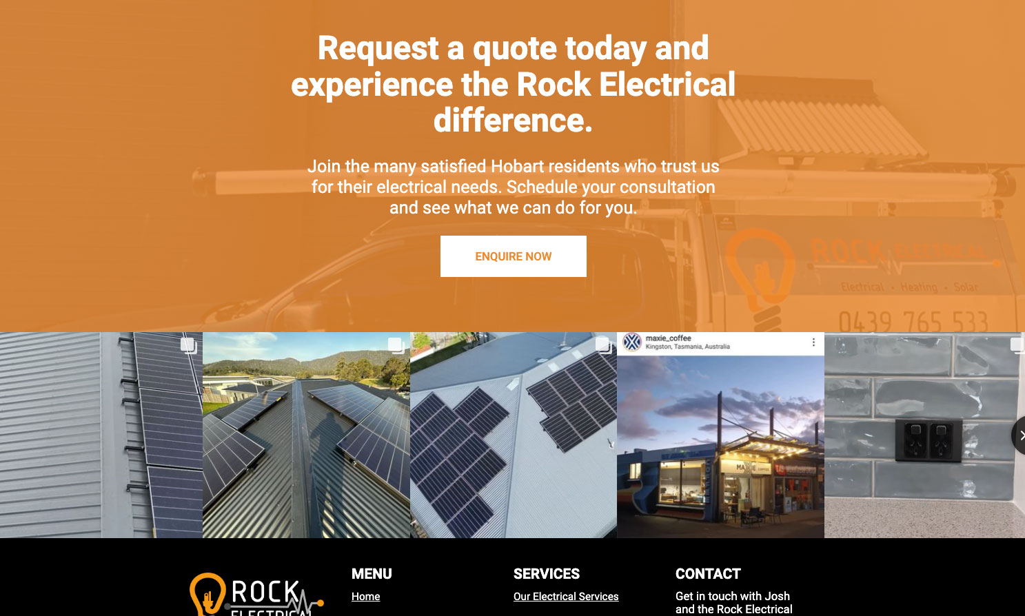 Rock Electrical - Website Design | Wakeford Digital
