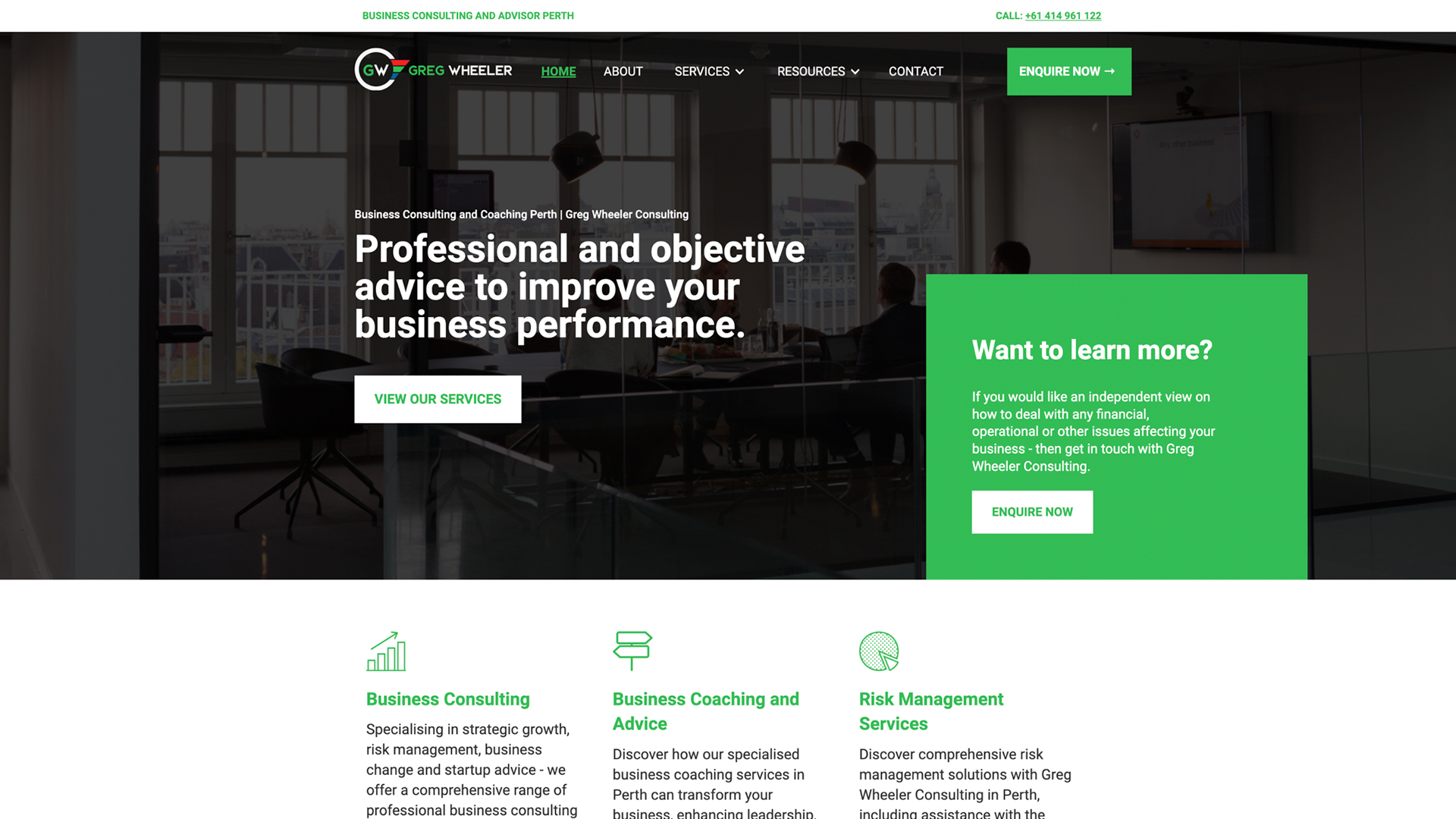 Greg Wheeler Consultancy - Website Design | Wakeford Digital