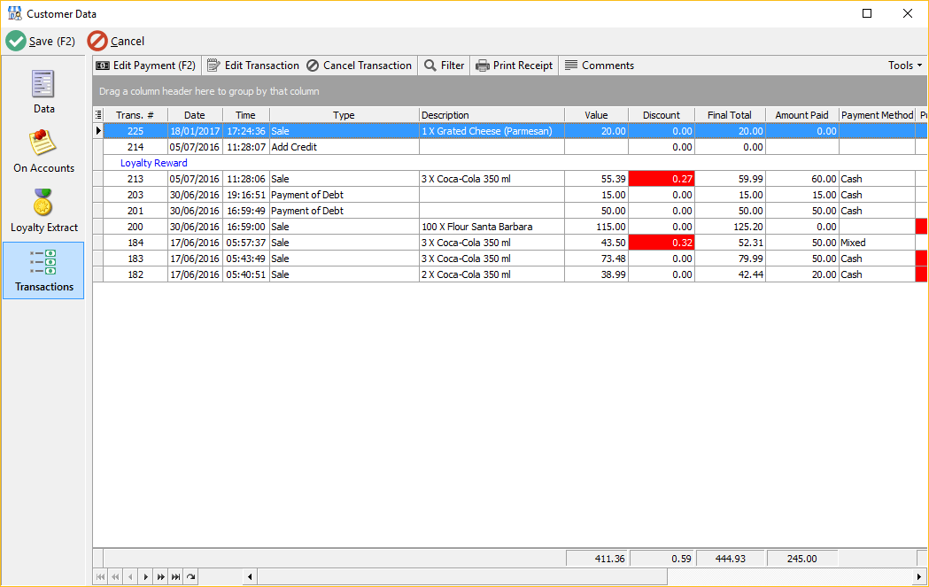 Free Customer Control Software » NEXTAR POS