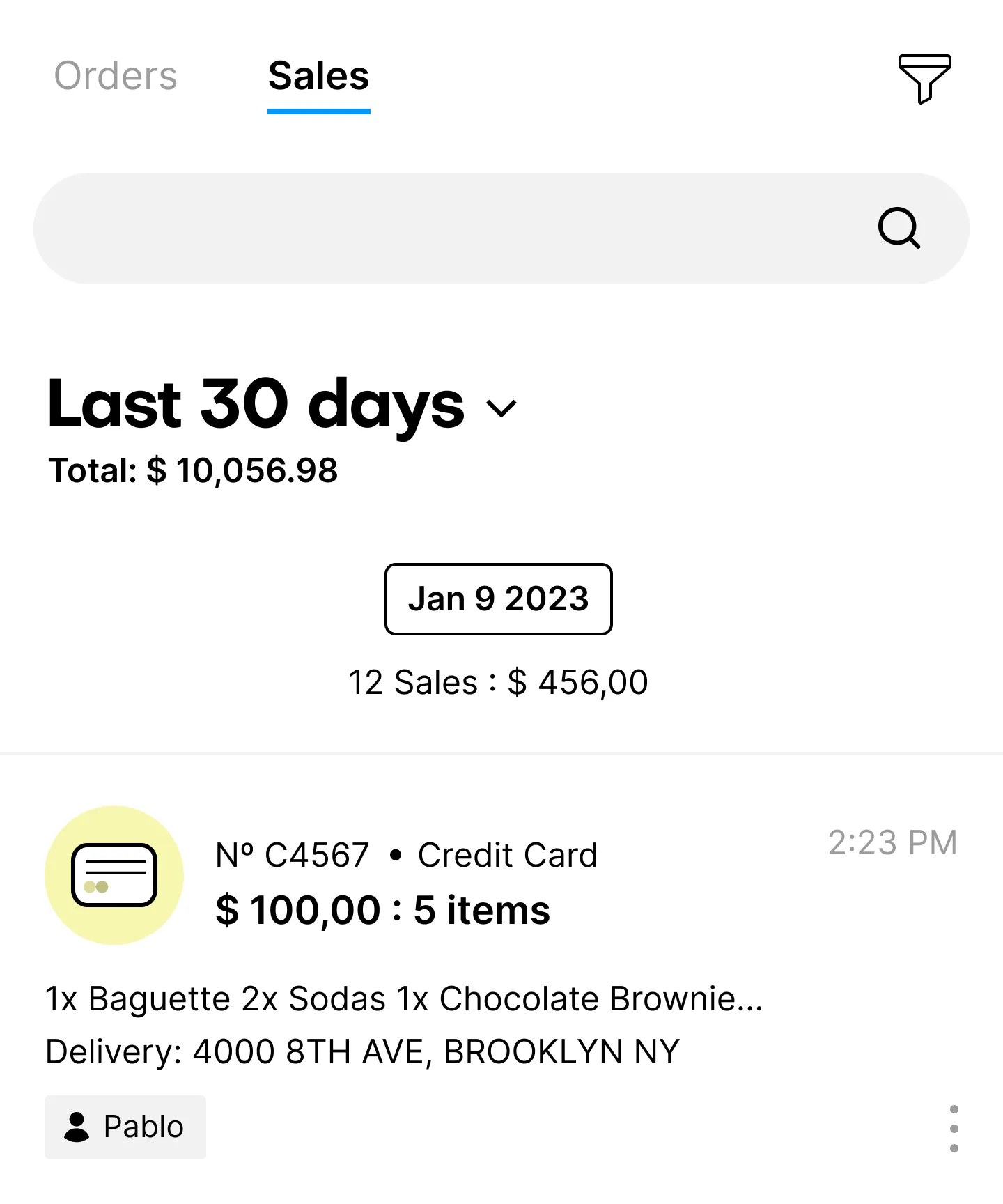 Nex sales app: take your store with you anywhere