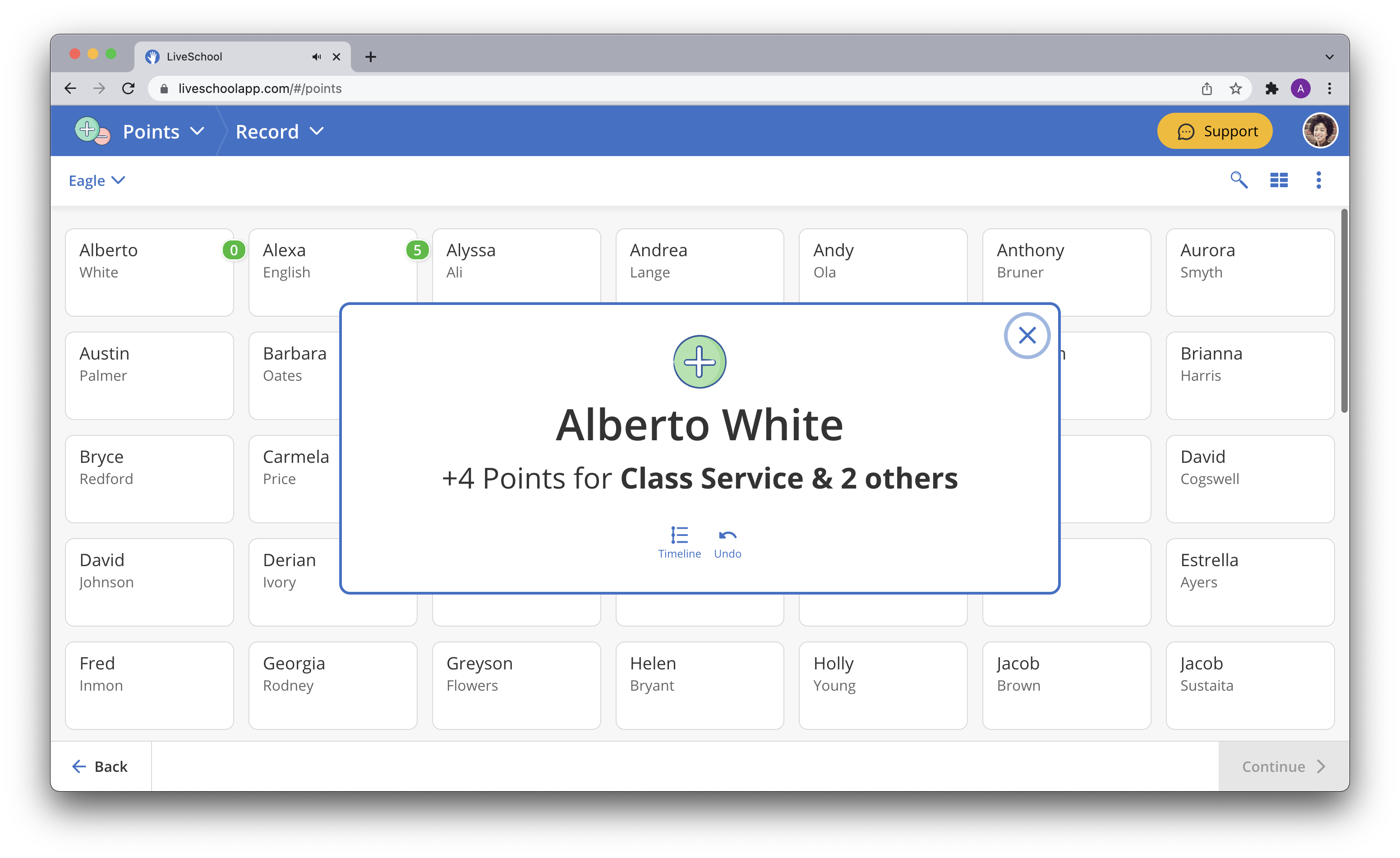 House Points | LiveSchool