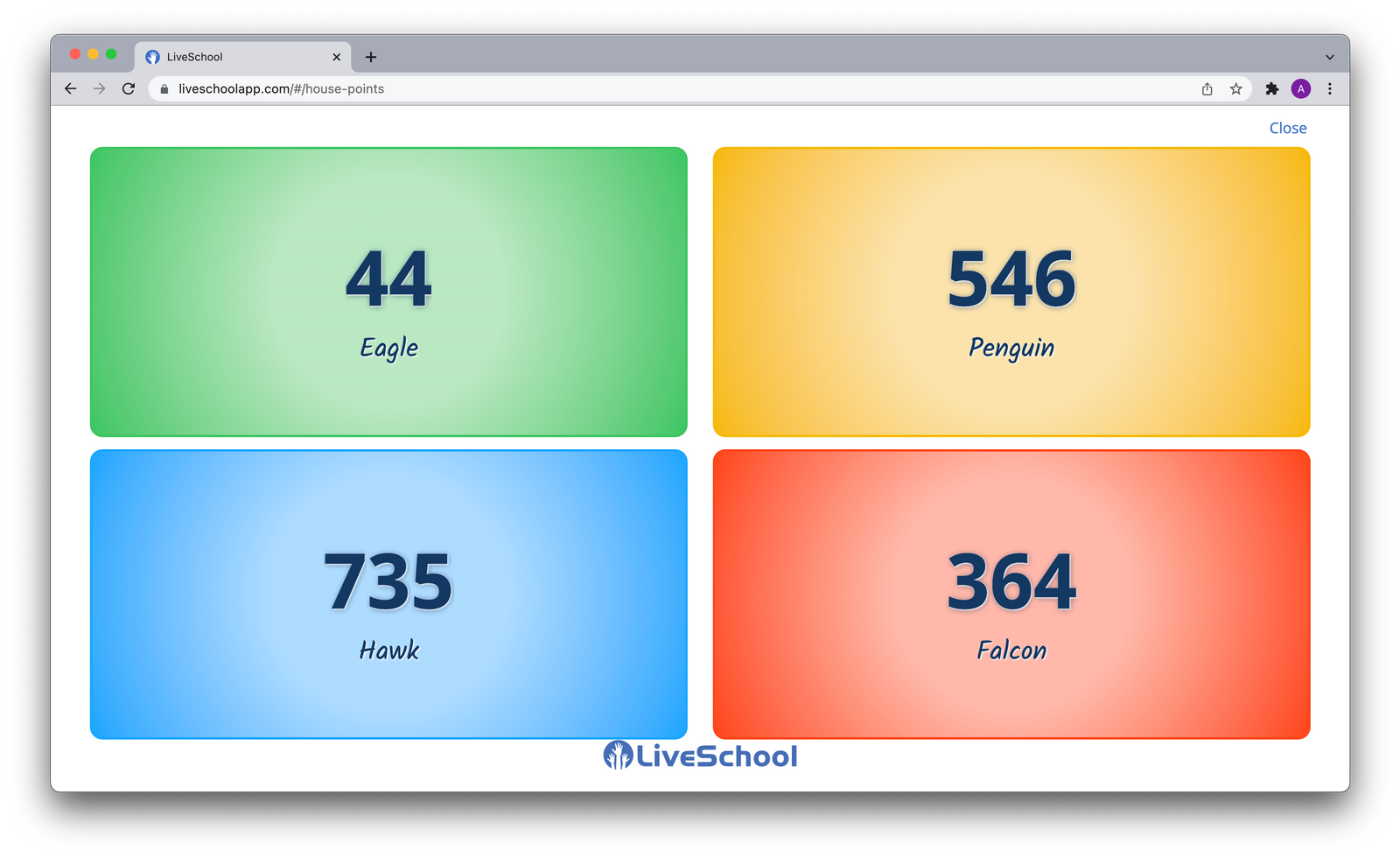 House Points | LiveSchool