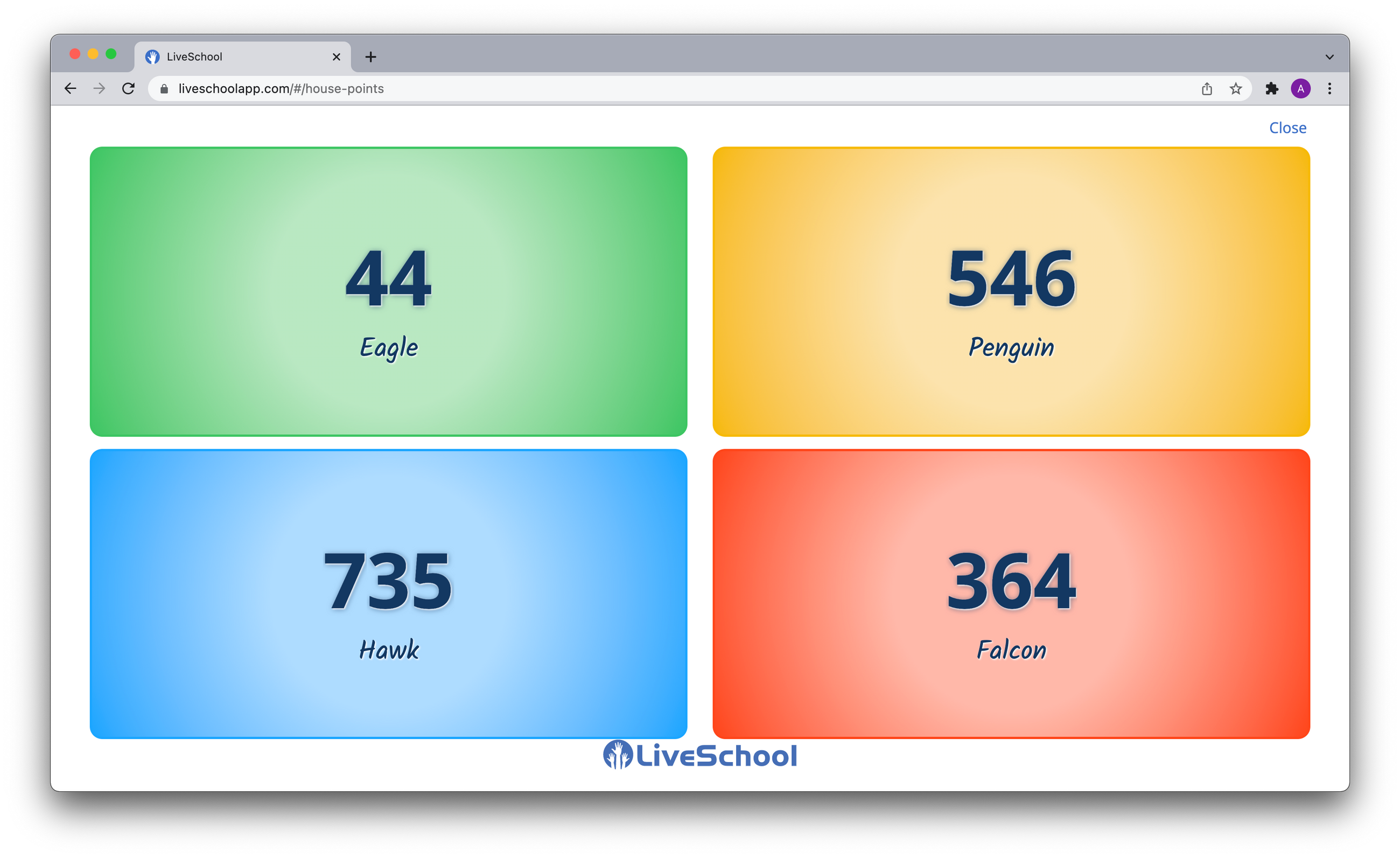 House Points | LiveSchool