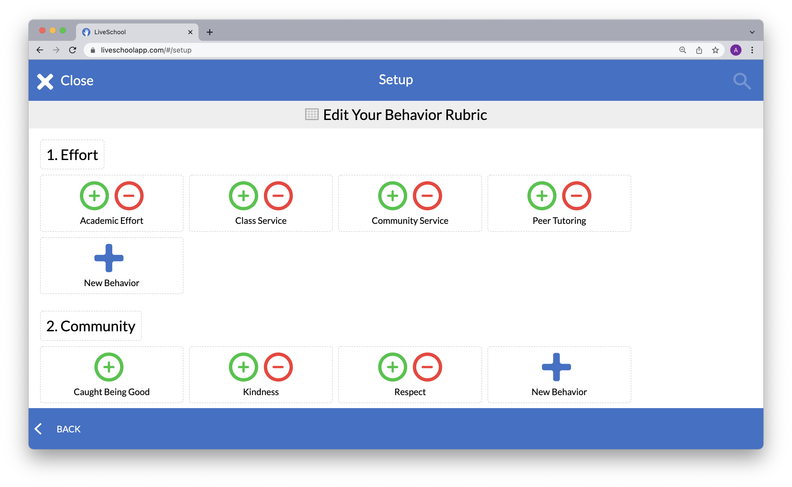 School Points Tracking | LiveSchool