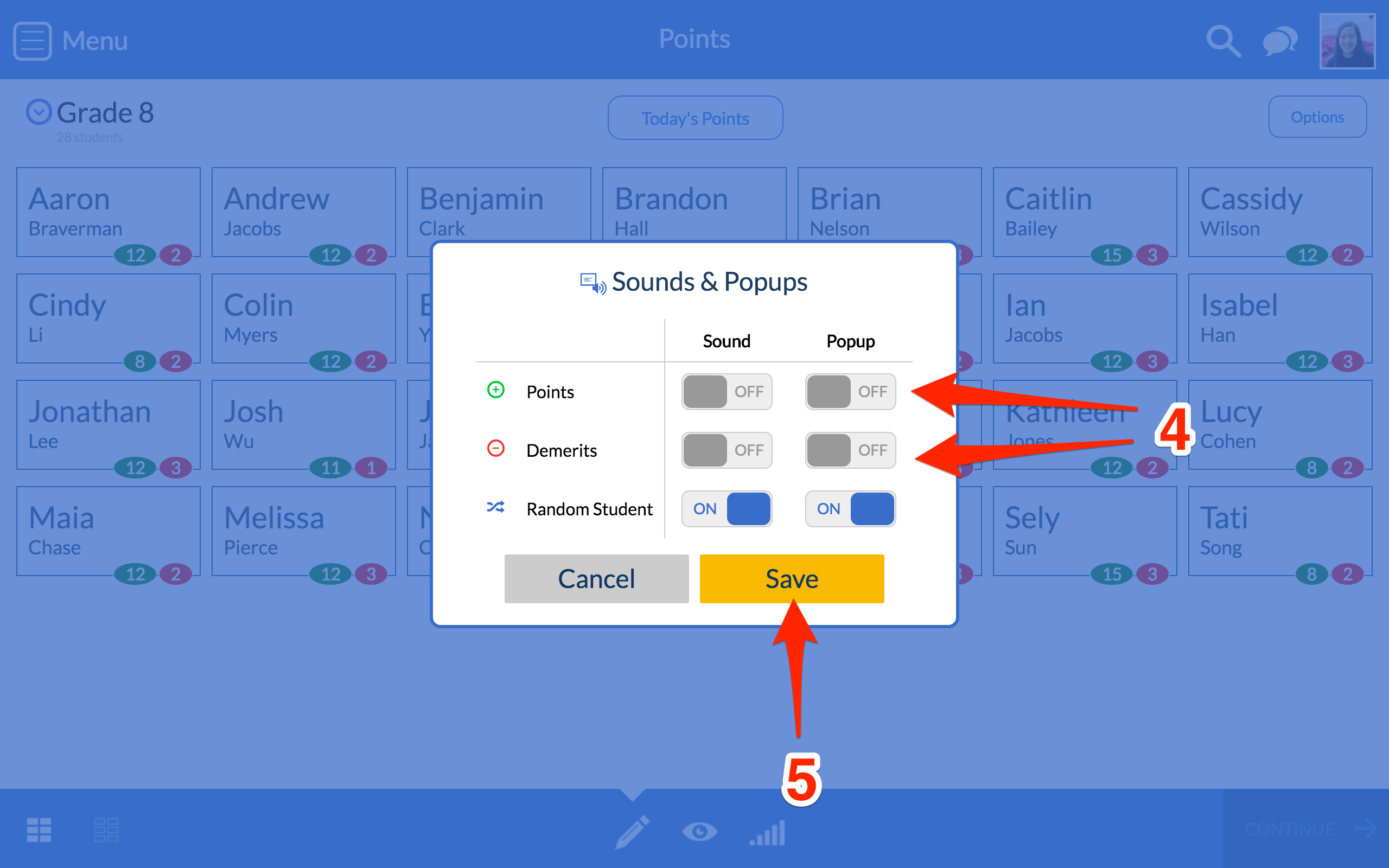 Hide Points Or Demerits When Projecting With LiveSchool hide-points-or-demerits-when-projecting-with-liveschool