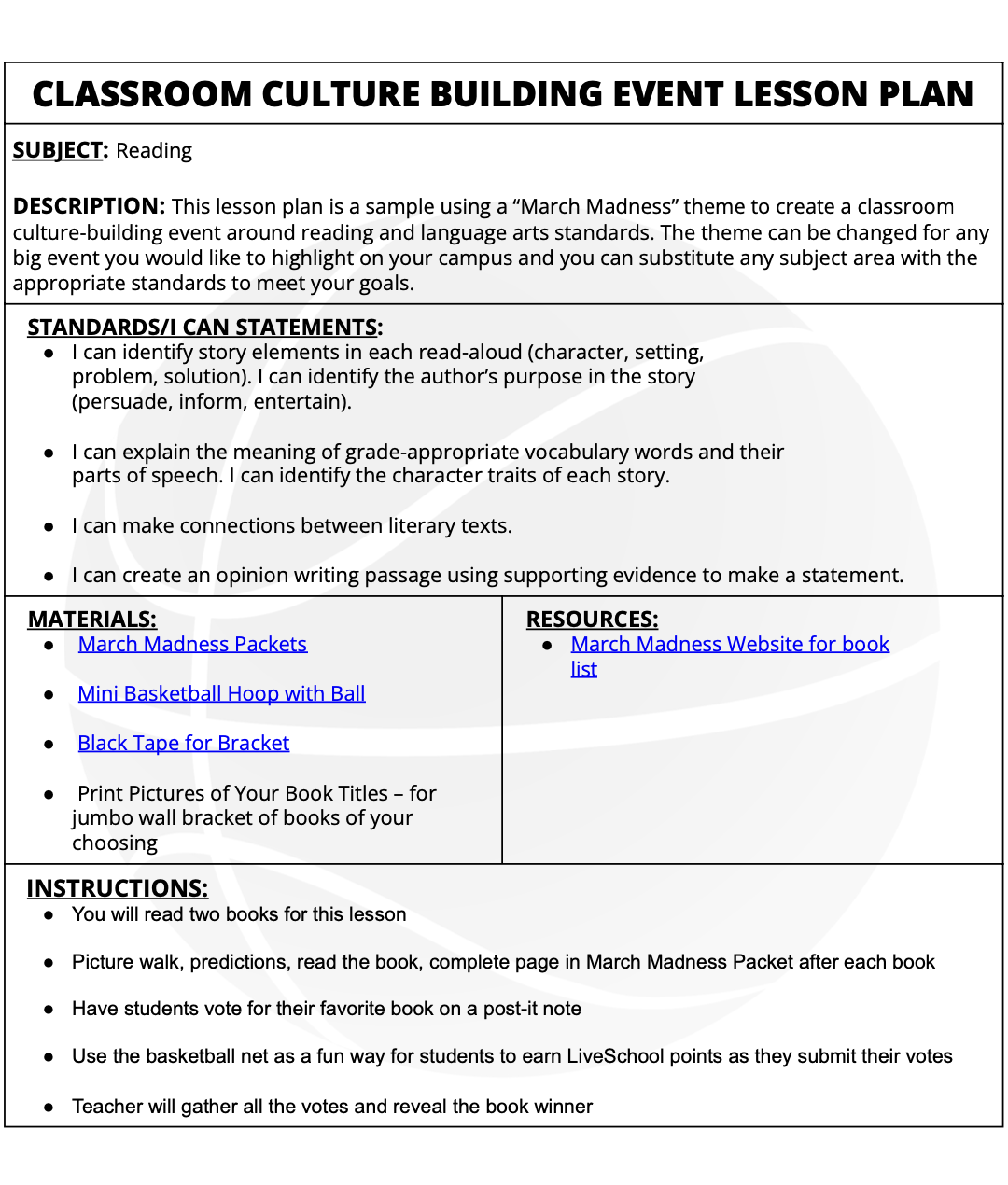 A Free Lesson Plan for Building Classroom Culture | Article