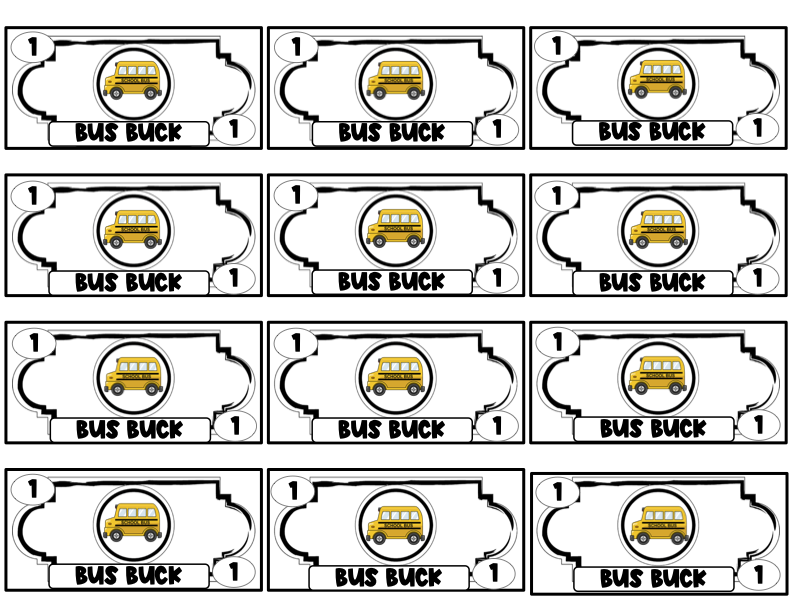Bus Bucks | Reward Idea