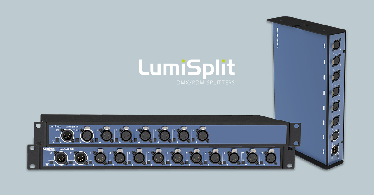Luminex debuts LumiSplit family of DMX/ RDM Splitters at LDI