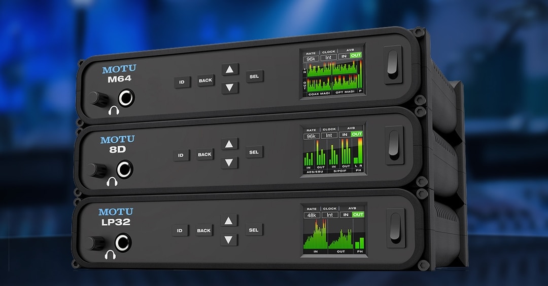 MOTU announces new M64, 8D and LP32 audio interfaces