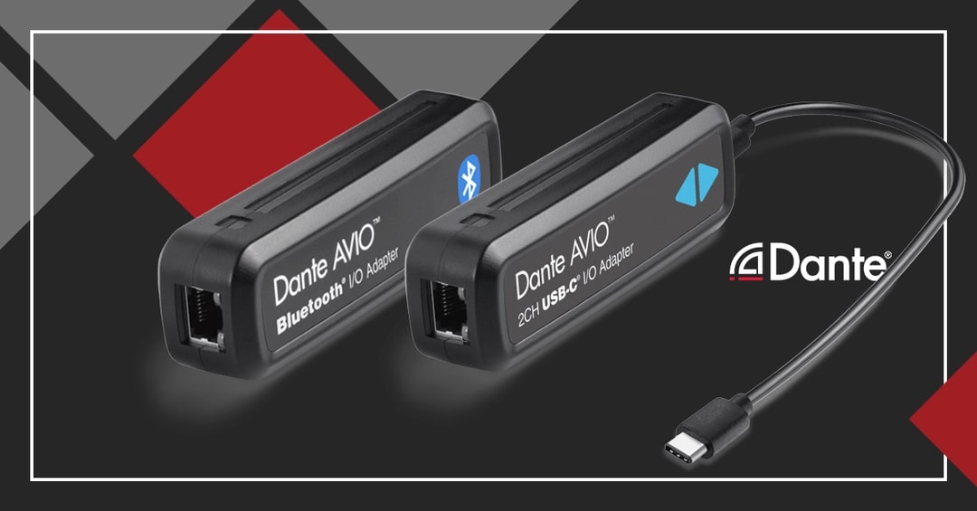 New Dante AVIO Adapters now in stock
