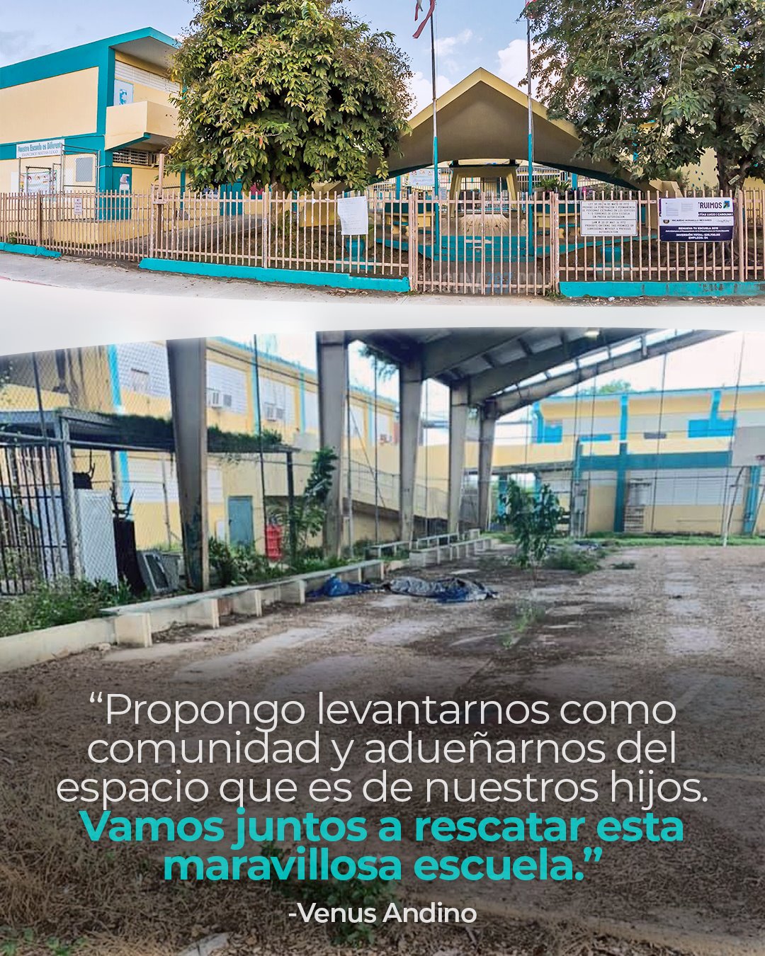 Movimiento comunitario para restaurar la Escuela Francisco Matías Lugo ...