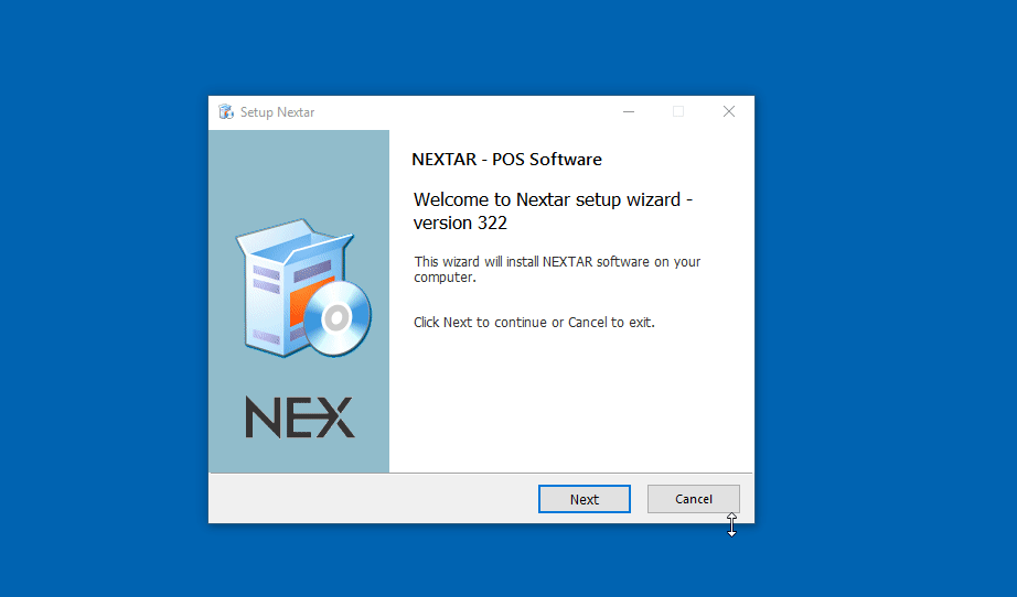 Install Nextar POS Software