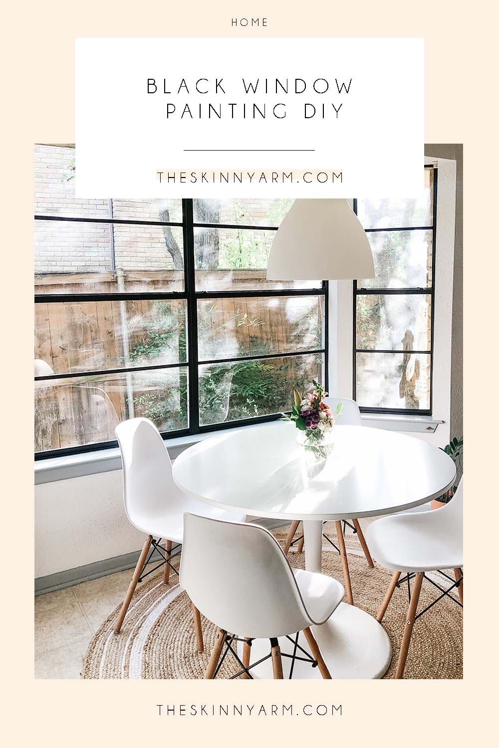 Black Window Painting DIY