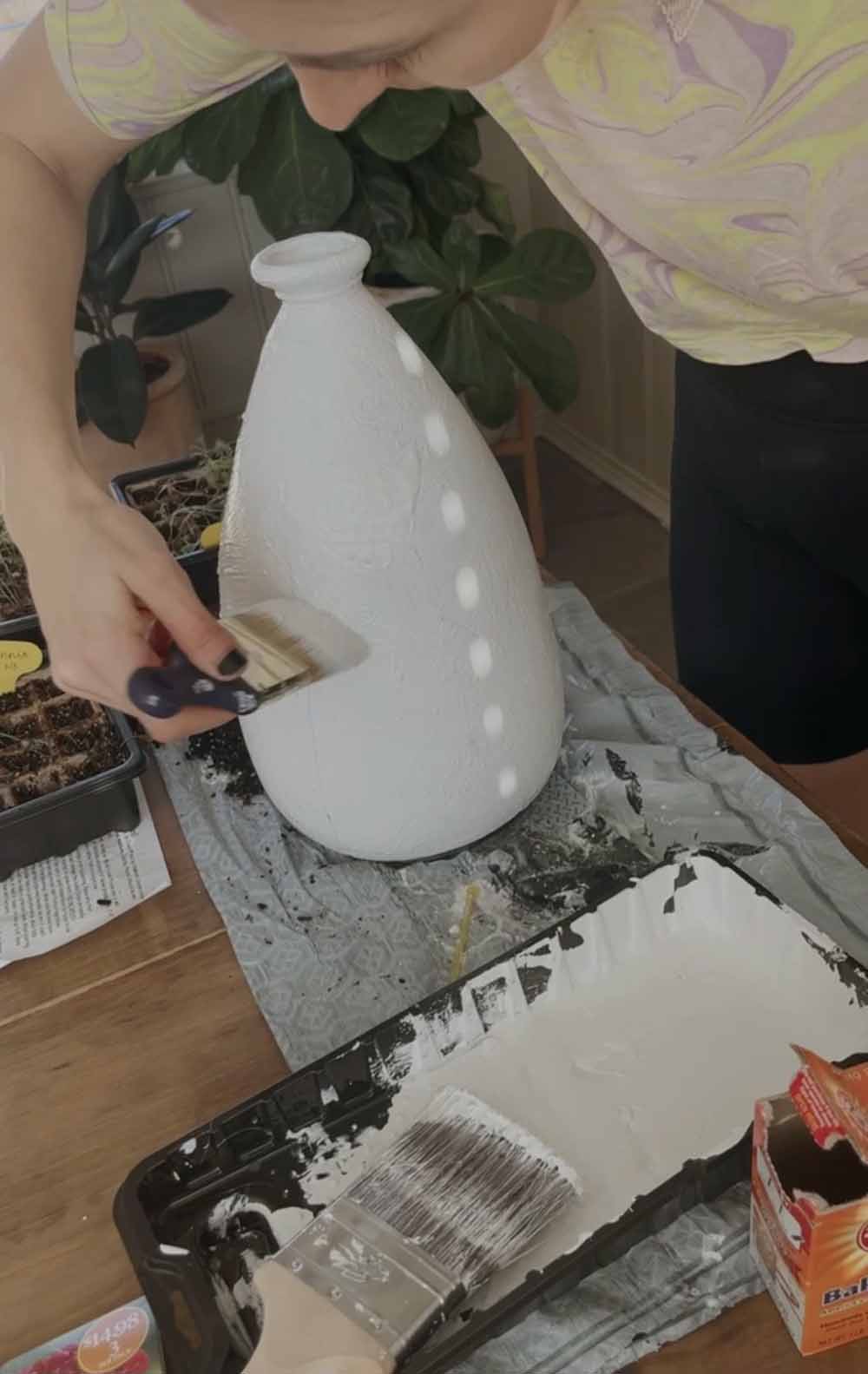 DIY Textured Vase