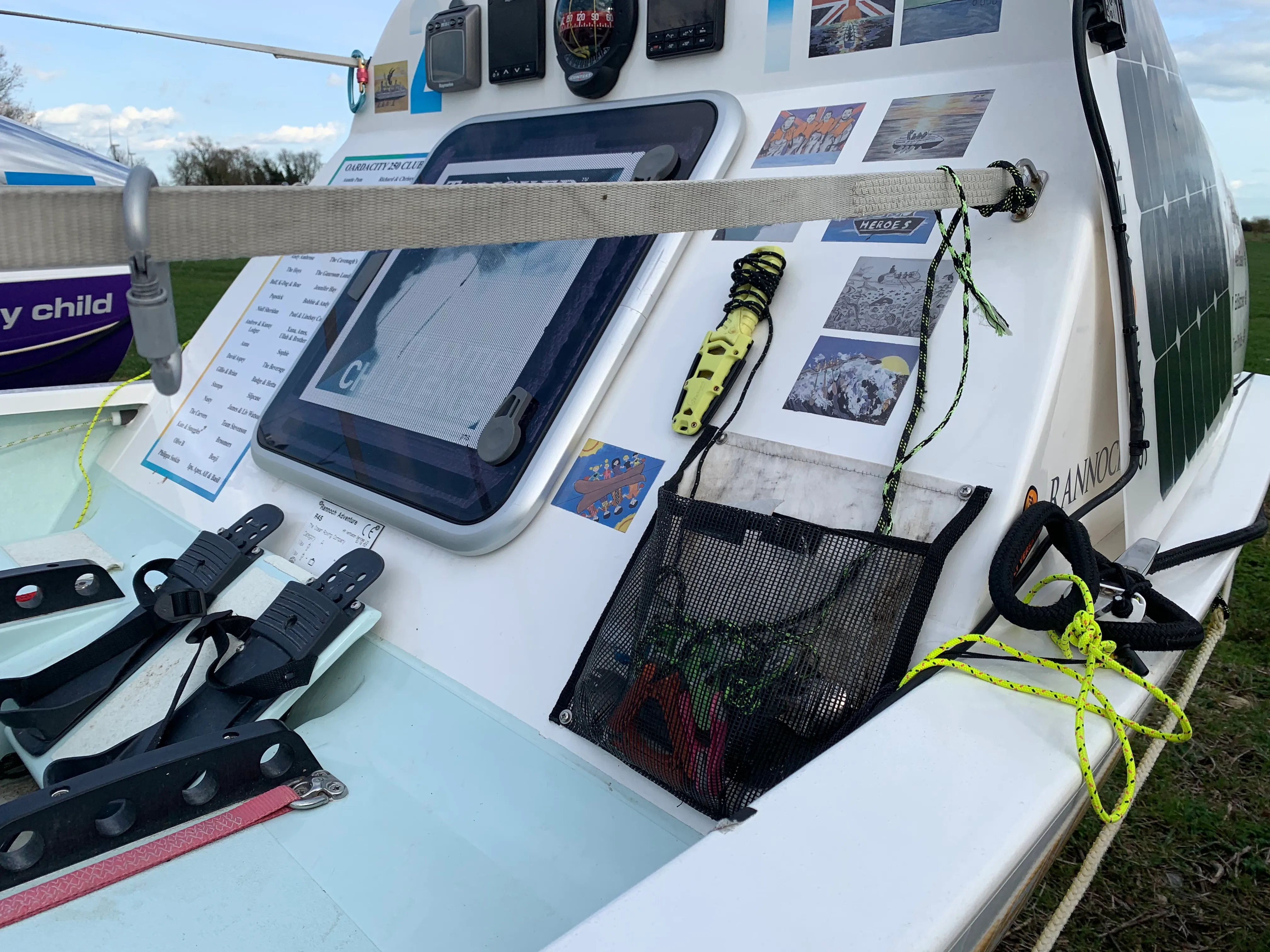 Ocean Rowing Boat Equipment - Rannoch Adventure