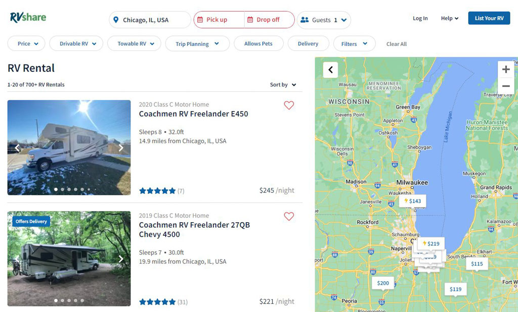 10 Best Campervan & Motorhome/RV Rentals in Chicago [2024]