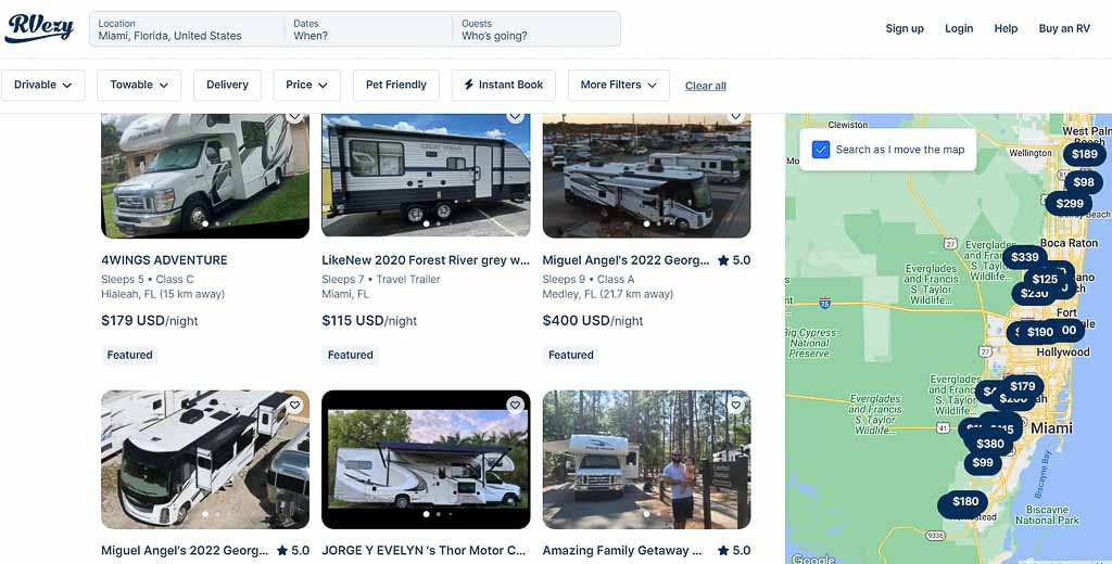 10 Best Campervan & RV Rentals in Miami [2024]