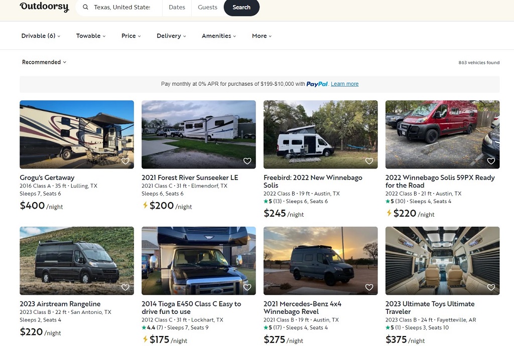 10 Best Campervan & RV Rentals in Texas [2024]