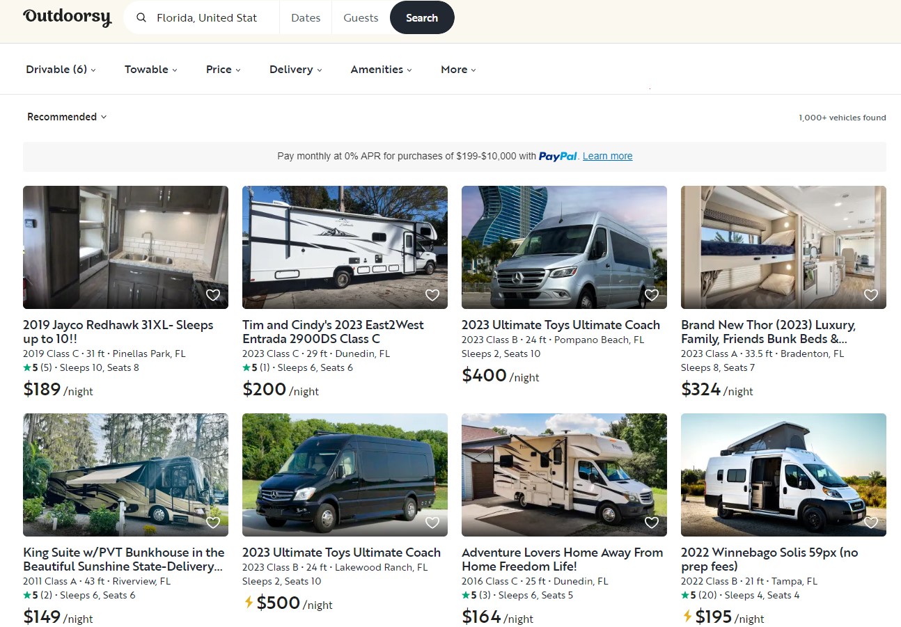 10 Best Campervan & RV Rentals in Florida [2024 Update]