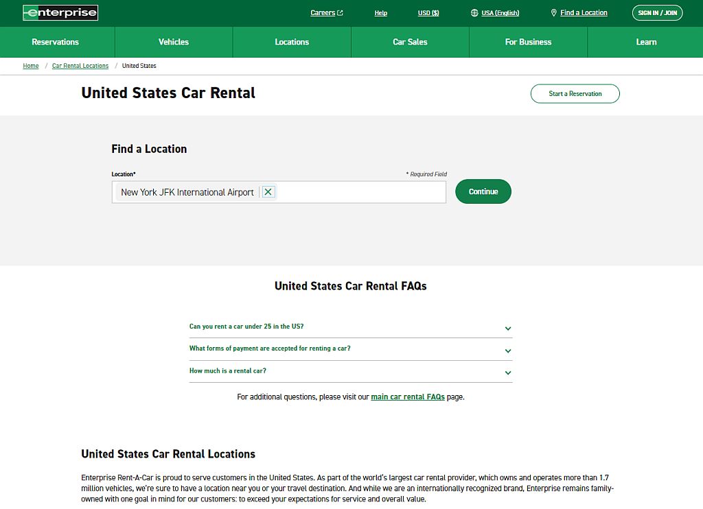 10 Best Car Rentals in the USA in 2024 [For all Budgets!]