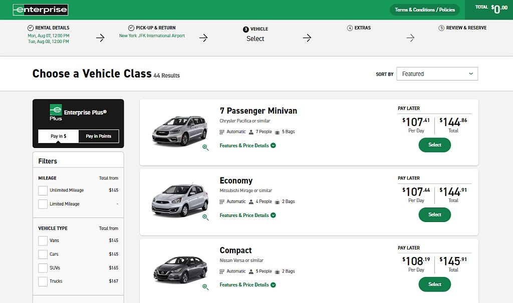 10 Best Car Rentals in the USA in 2024 [For all Budgets!]