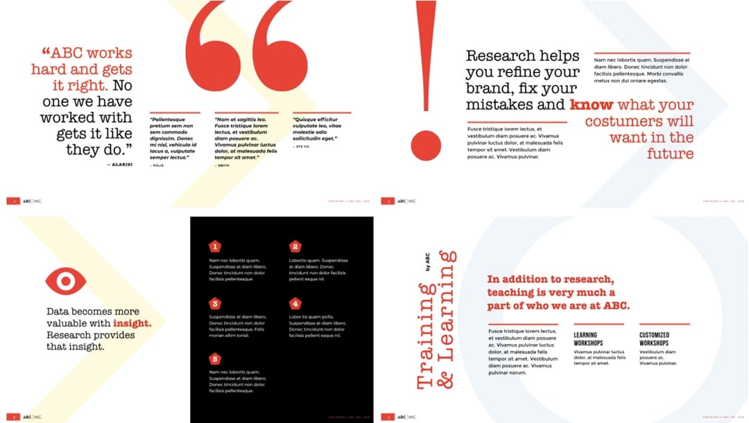 Presentation Design Samples