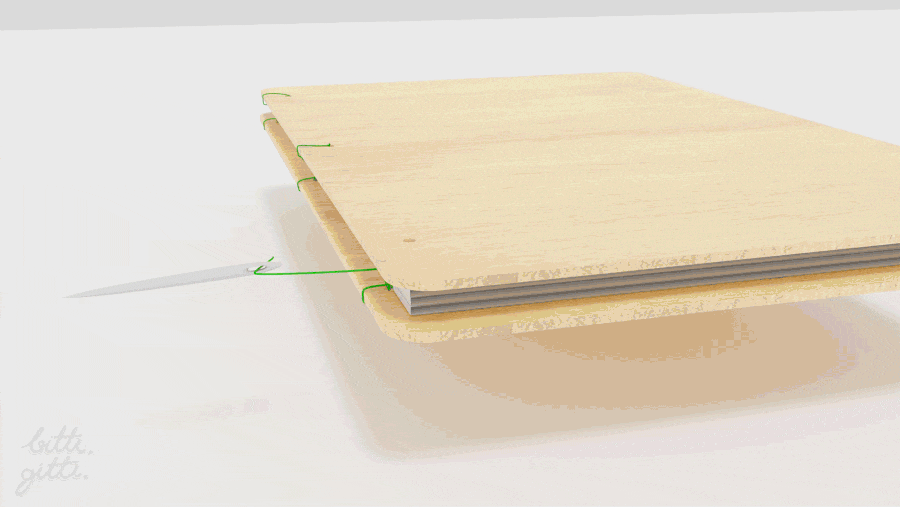 Notebook Making Instructions by Bitti Gitti