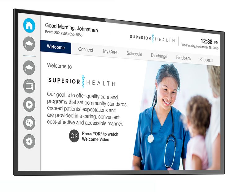 eVideon Engage Interactive Patient TV