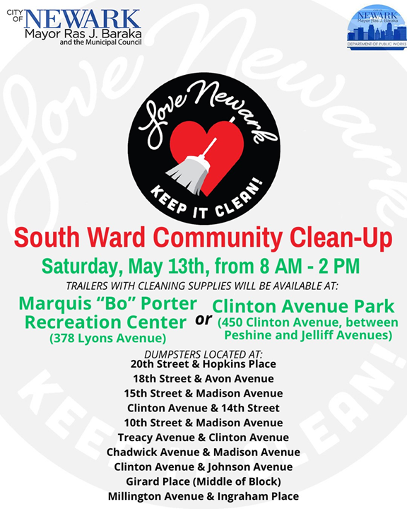 News: NEWARK’S CITYWIDE “LOVE NEWARK, KEEP IT CLEAN” CAMPAIGN CONTINUES ...
