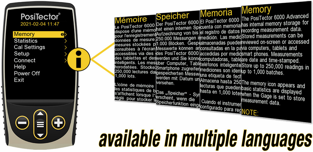 PosiTector On-Gage Help Reference