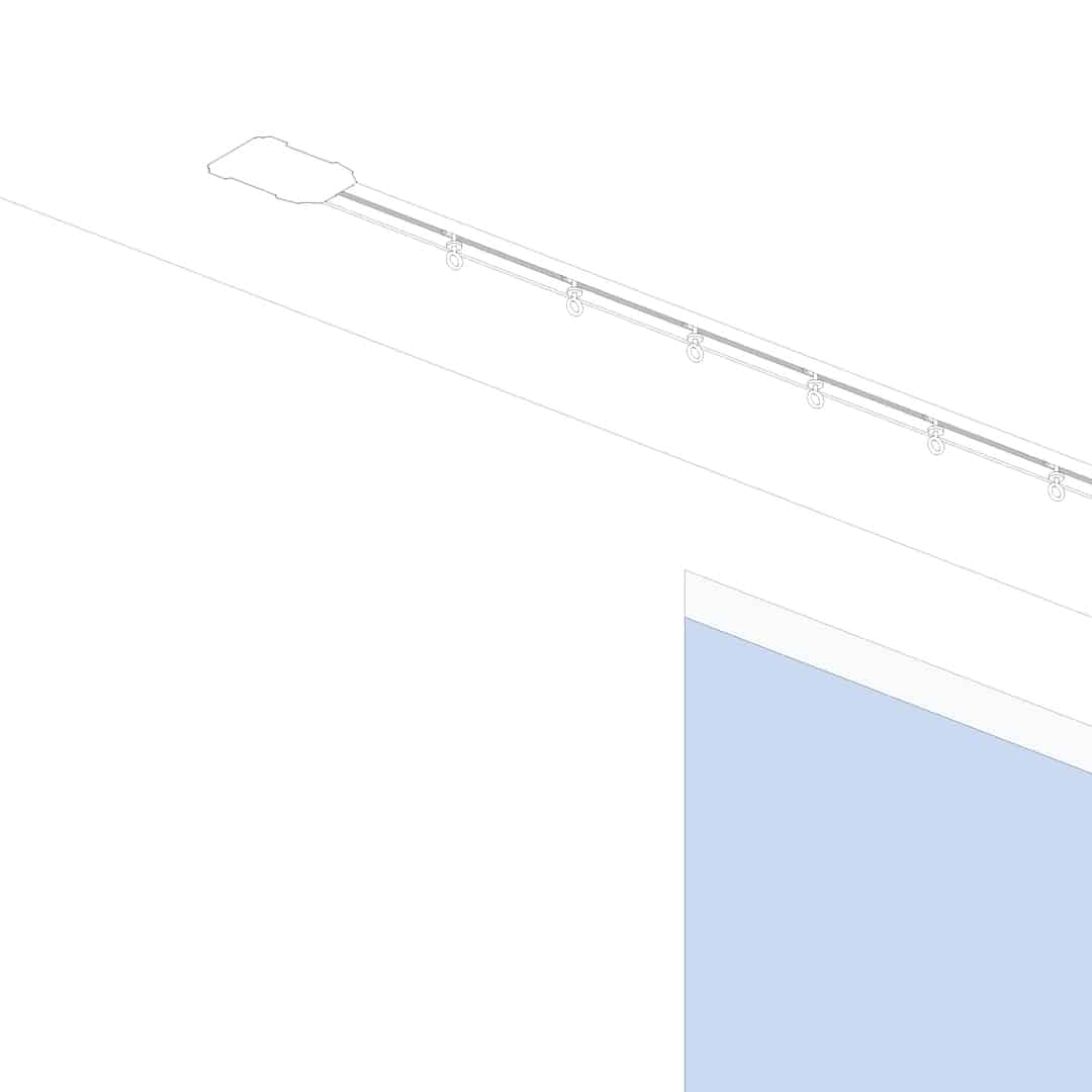 Recessed Curtain Tracks for Somfy, Lutron and Silent Gliss