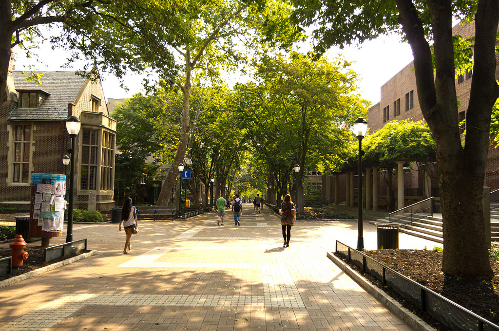 Upenn Campus Locust Walk