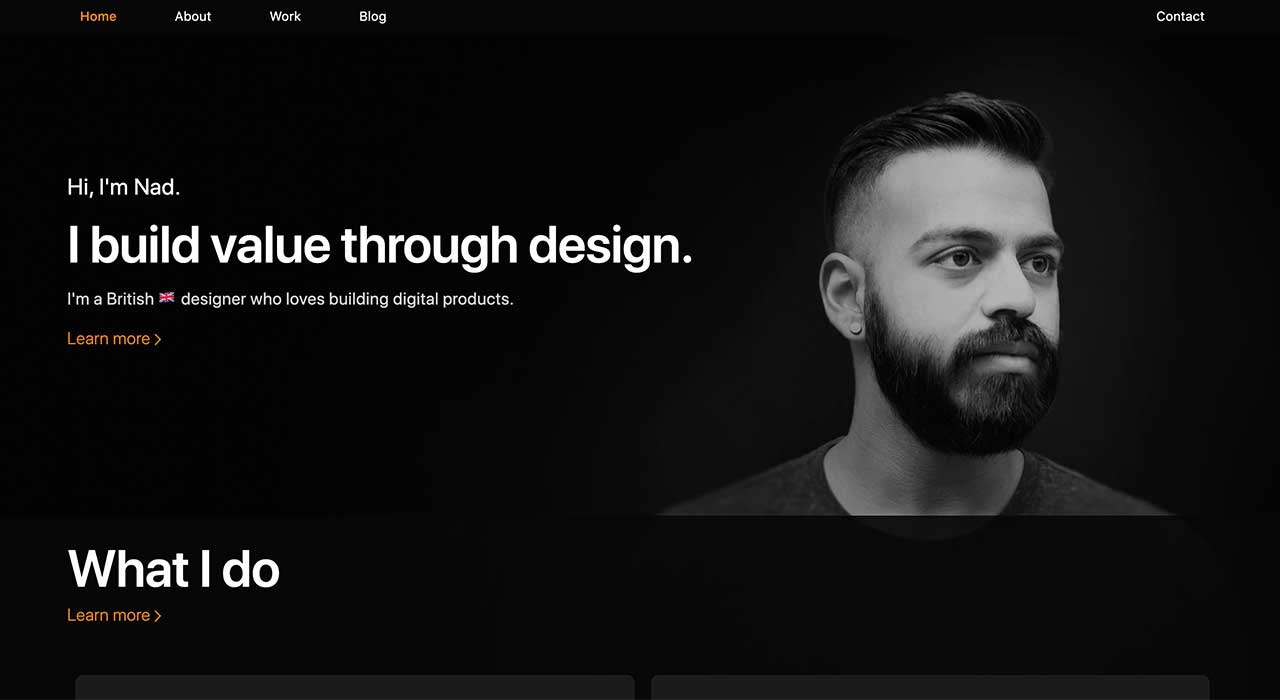 Portfolio Website Design SXA62 AGBC