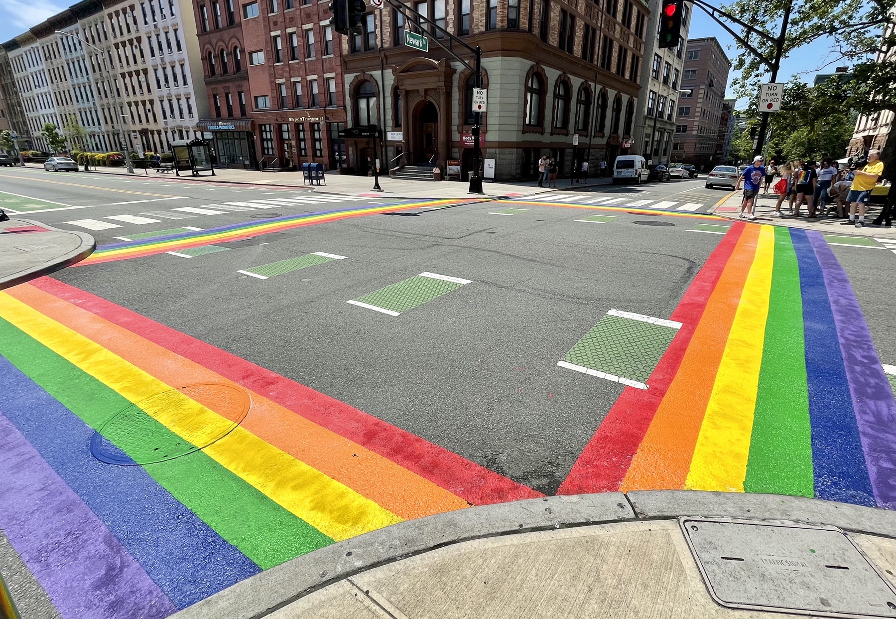 Hoboken hosts Pride Flag raising, paints Pride crosswalks in ...