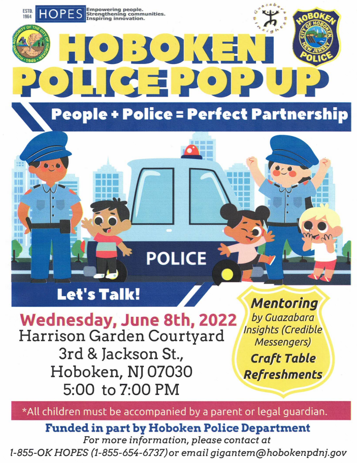Hoboken Police Department to launch Police Pop-up engagement events