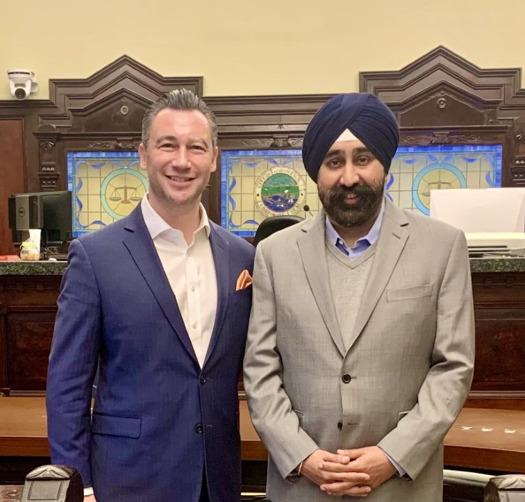 Mayor Bhalla thanks Assistant Corporation Counsel John Allen for his ...