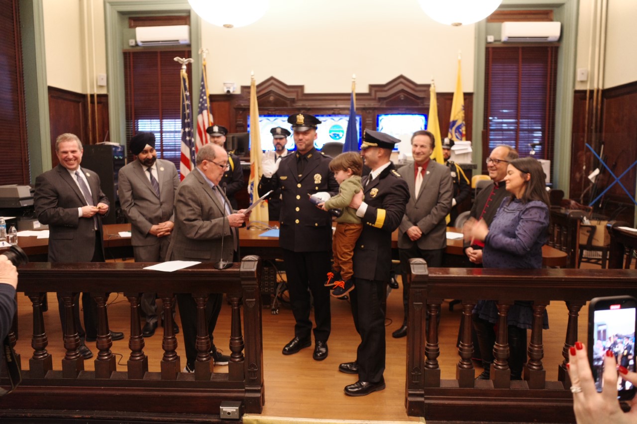 The Hoboken Police Department promotes six and honors three retiring ...
