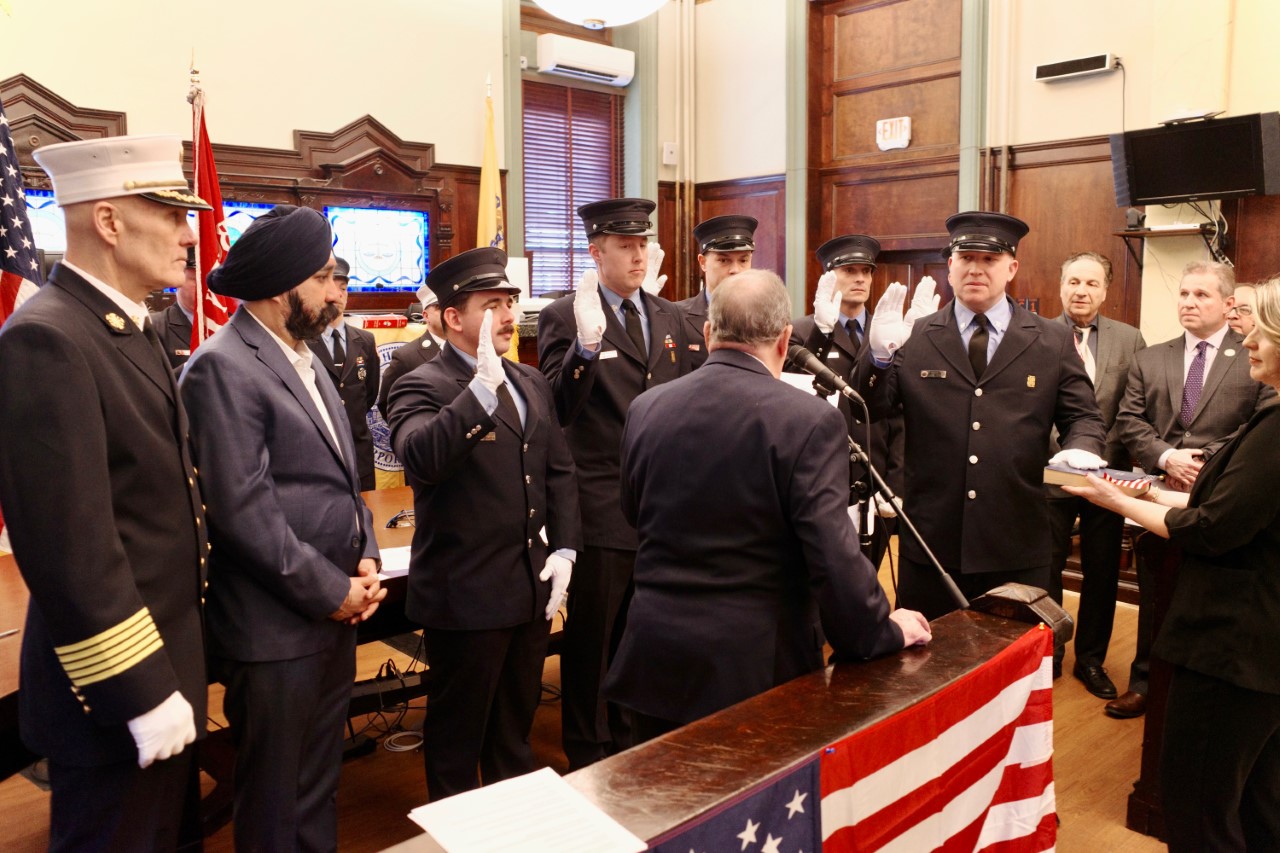 The Hoboken Fire Department promotes six to Captain and swears in five ...