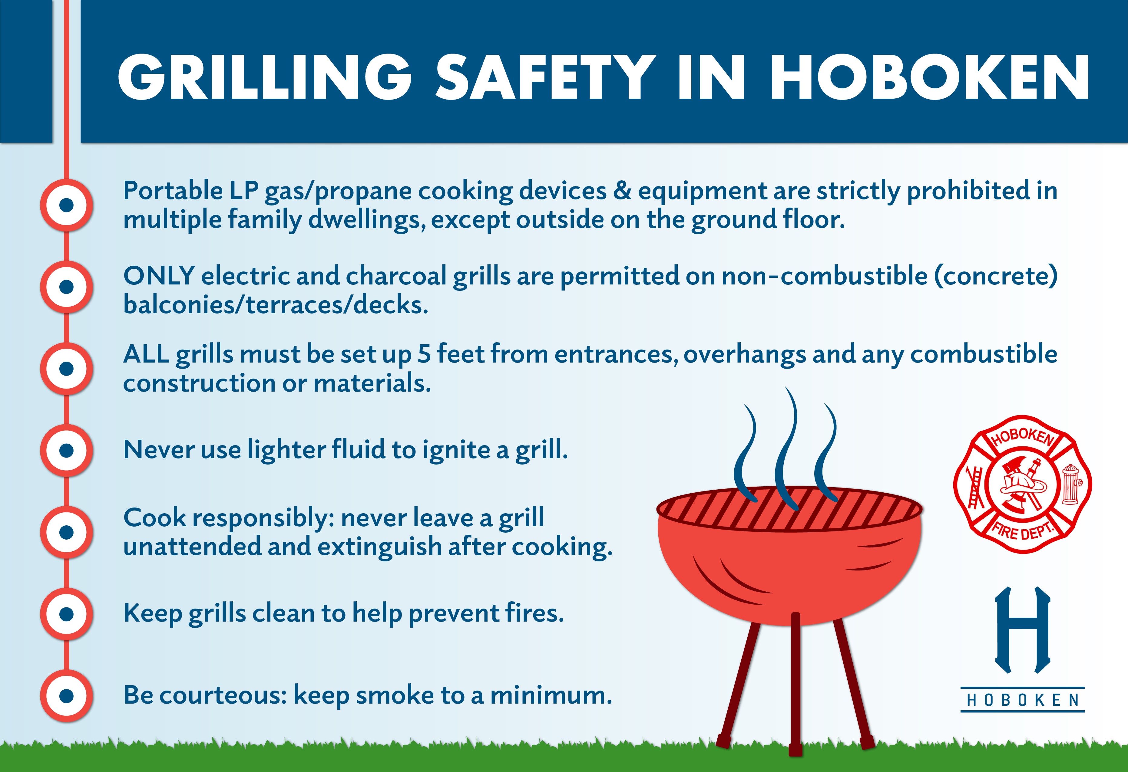 Hoboken Fire Department offers grilling safety tips