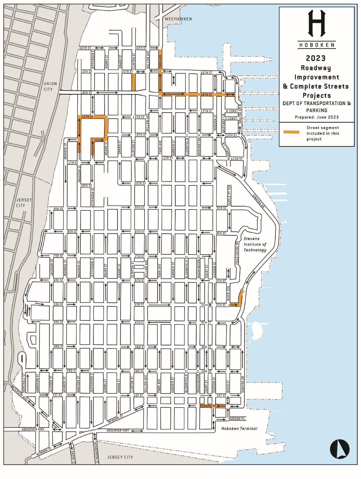 City of Hoboken continues paving and Vision Zero improvements