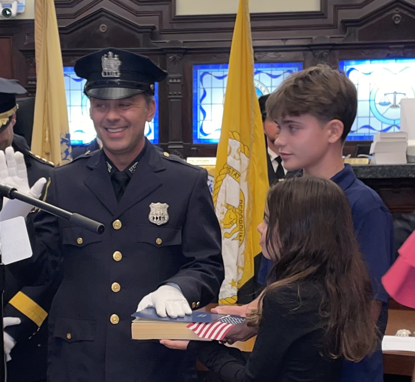 Hoboken PD promotes four and swears-in one new Officer