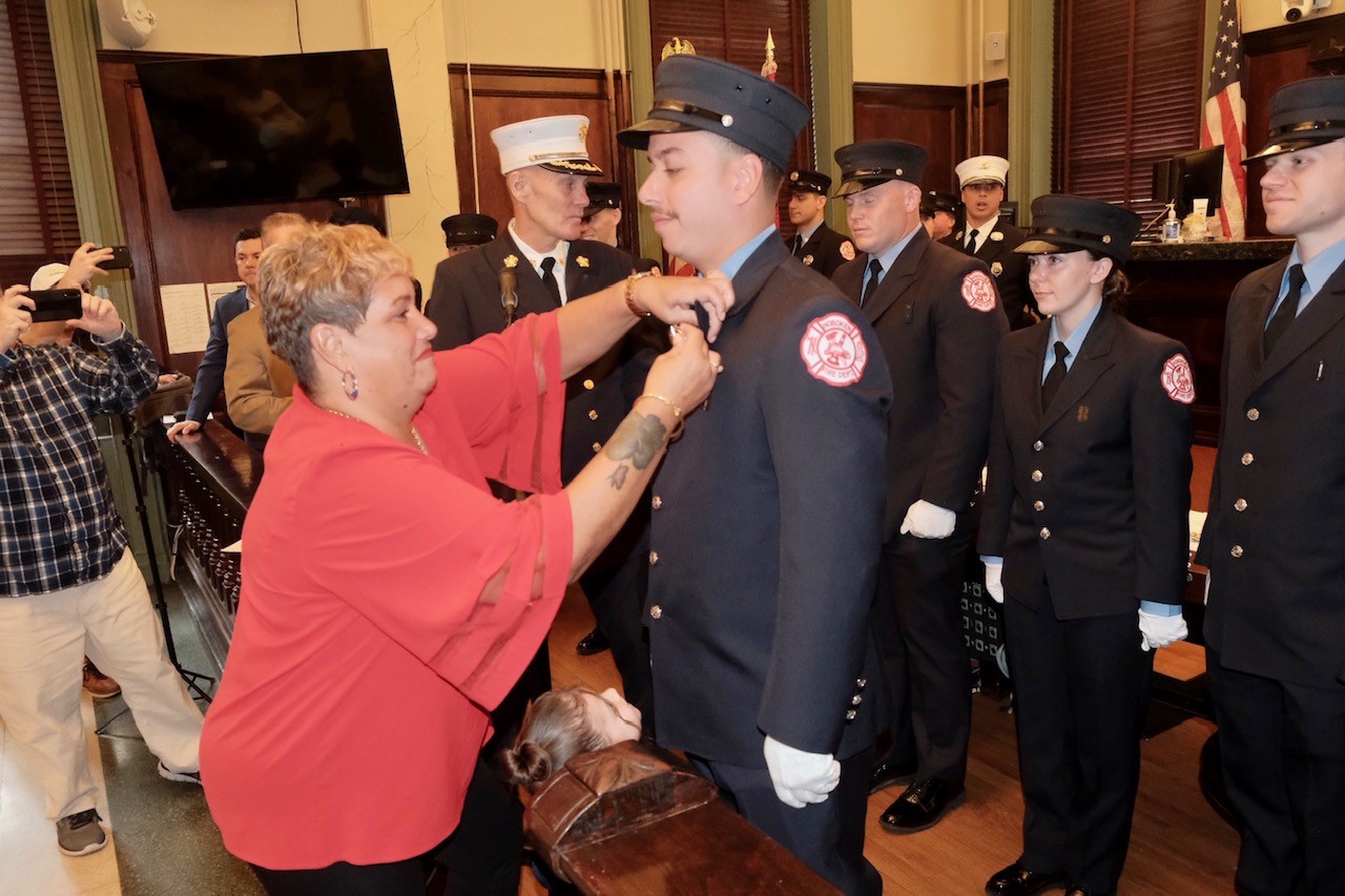 Hoboken Fire Department swears in nine new firefighters