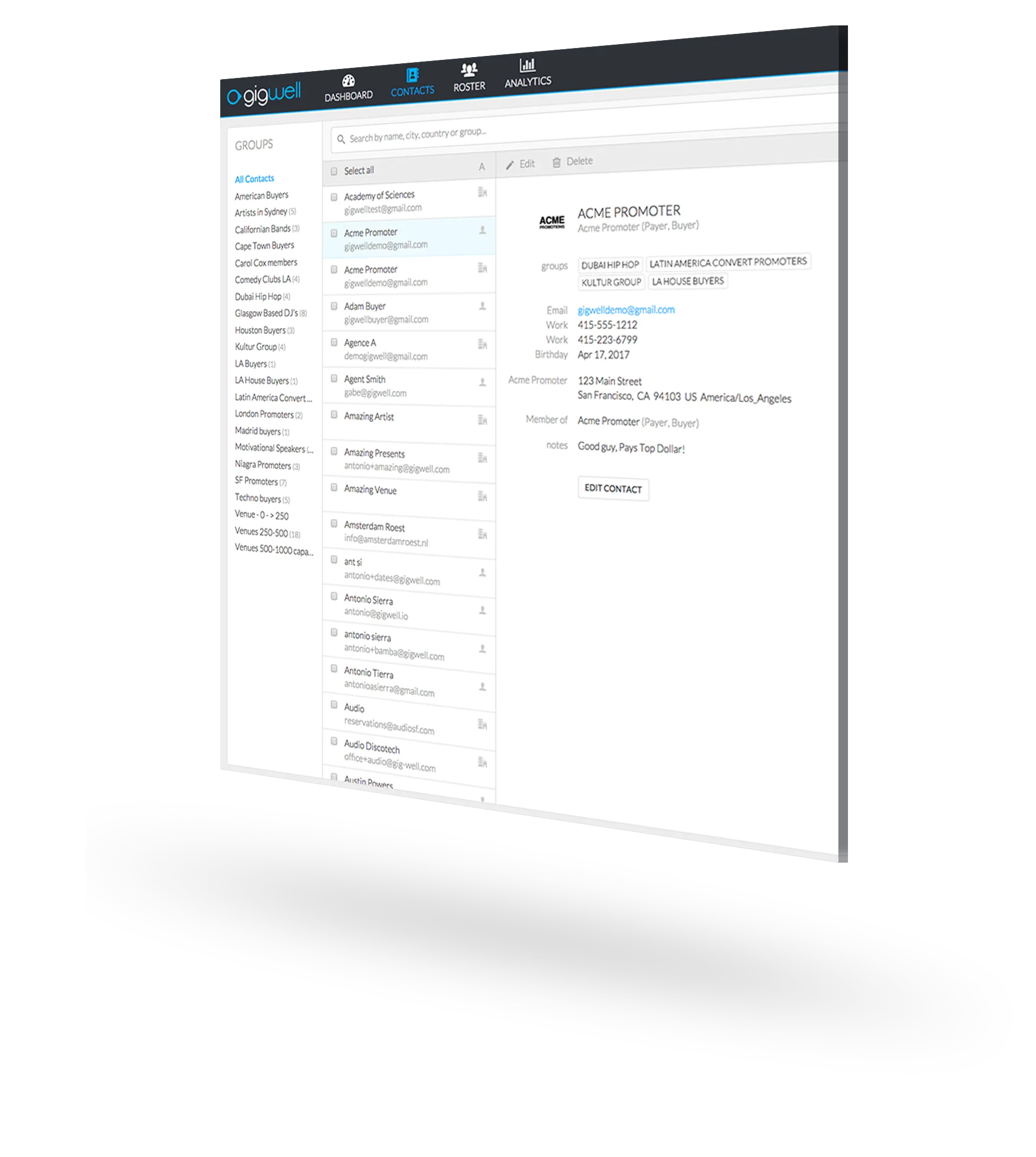 Gigwell - Booking Software for Artists and Agencies